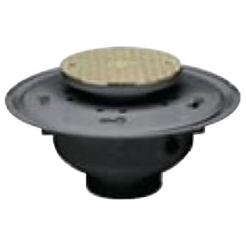 Oatey 74126 PVC Adjustable Commercial Cleanout with 6-Inch BR Cover, 6 ...