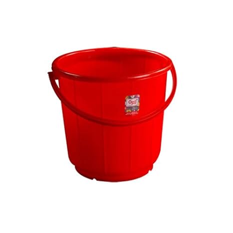 Plastic Red Bucket-1bathware Bucket-Bucket Red : Amazon.in: Home ...