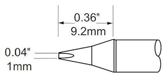 Metcal SFP-CH10 Series SxP Hand Soldering and Rework Cartridge for Most ...