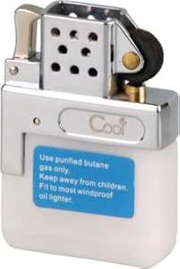 Amazon.com: COOL BUTANE SOFT FLAME FLIP TOP FLINT LIGHTER INSERT ...