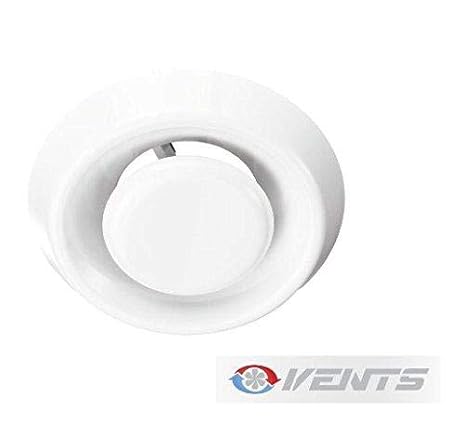 Air Vent Disc Valve - Ceiling / Wall - Adjustable For 100 mm Ducting ...