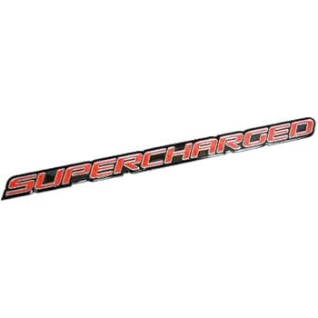 Amazon.com: Red Supercharge Supercharged Aluminum Emblems for Chevy ...