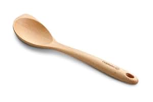 Amazon.com: Calphalon Utensils Wood Corner Spoon: Wooden Spoons ...