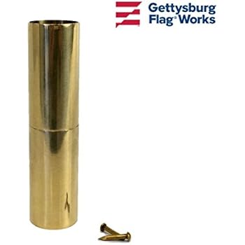 Amazon.com : Eder Flag Screw Joint For Oak Poles, Brass, 15/16-1 Inch ...