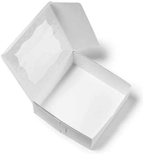 Bakery Boxes 6x6x2.5" White [50Pack] | by Cuisiner Pastry Containers ...