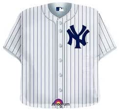 Amazon.com: New York Yankees Jersey Flat Party Balloons, 24 ...