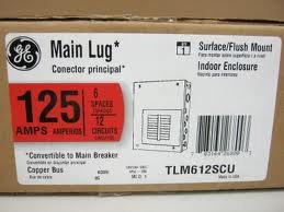 GE TLM612SCU, 125 Amp, Main Lug Panel - Circuit Breaker Panels - Amazon.com