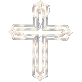 Amazon.com: Impact Innovations Lighted Window Decoration, Pink and ...