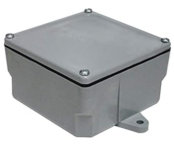 Cantex 5133705 4 X 4 X 2 PVC Junction Box: Amazon.com: Industrial ...