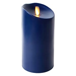 Amazon.com: Unscented Flameless Candle Color: Navy Blue, Size: 7": Home ...