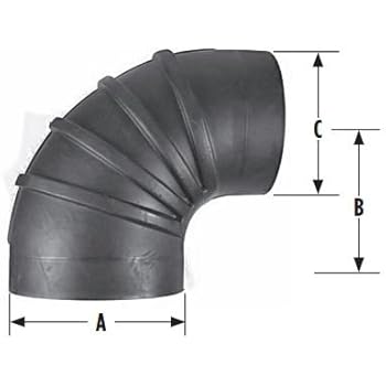 Amazon.com: 6" ID to 5.5" ID 90 Degree Reducer Air Intake Rubber Elbow ...