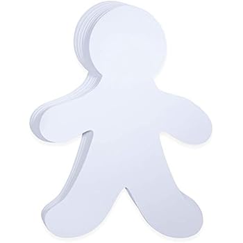 Amazon.com: Paper People Cutouts - 36-Pack 16 x 12-Inch Blank People ...