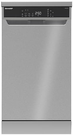 SHARP Dishwasher 10 Person 45 cm Digit 6 Programs Stainless QW-V610-SS ...