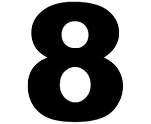 Pair Competition Numbers Arial Black Font 8 for Race and Rally MSA ...