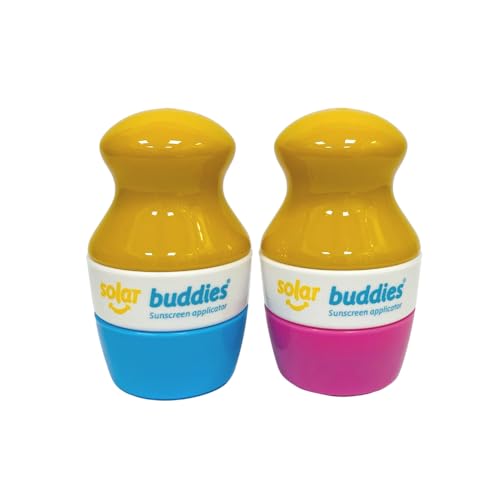 Solar Buddies Sunscreen Applicator - Blue & Pink Duo - BPA-Free ...