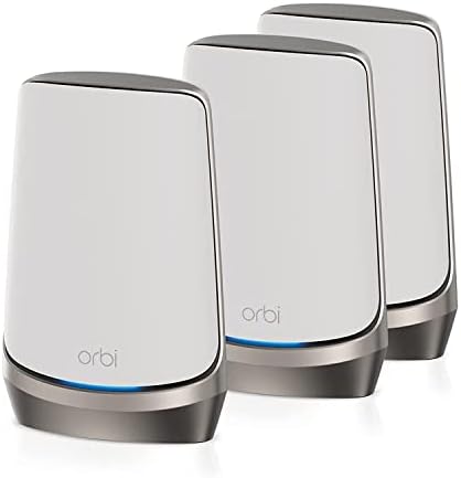 NETGEAR Orbi Quad-Band WiFi 6E Mesh System AXE11000, RBKE963, 10.8Gbps ...