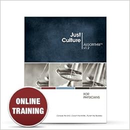 Just Culture Algorithm V1.2 for Physicians & Online Training: Outcome ...