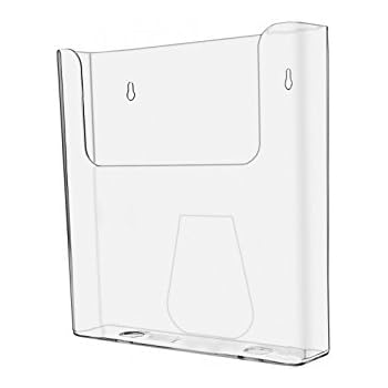 Amazon.com : 8.5x11 Clear Acrylic Wall Mount Brochure Holder for Full ...