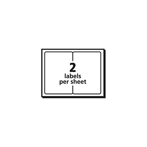Avery Printable Shipping Labels 5 5 X 8 5 White 20 Blank Mailing 