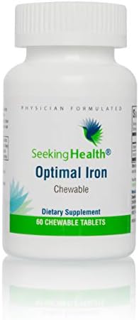 Seeking Health Optimal Iron Chewable, Iron Supplements with Vitamin C, Easy to Digest, Efficient ...