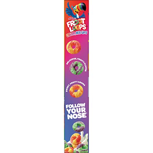 Froot Loops Color Mix-Ups Cold Breakfast Cereal, Fruit Flavored, Kids ...