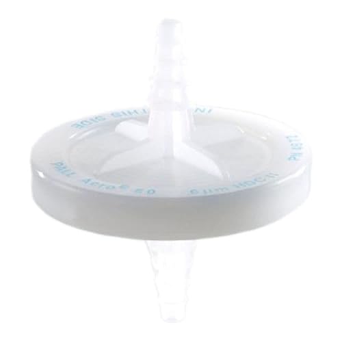 Pall 4402 Vacushield Vent Device, 0.2 µm Pore Size, Hose Barb, Pack of ...