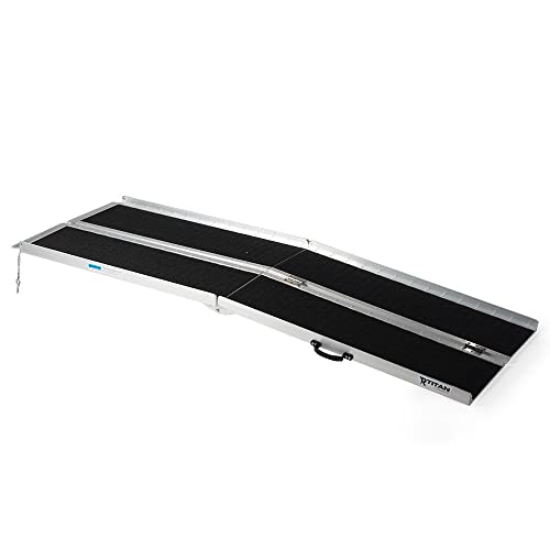 Titan Ramps 7 FT Multi Fold Breifcase Aluminum Wheelchair Ramp, Rated ...