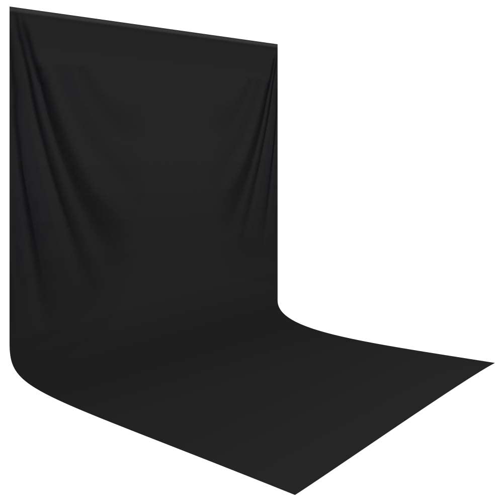 HEMMOTOP Black Backdrop Background,10x20 ft Black Backdrop Screen for ...