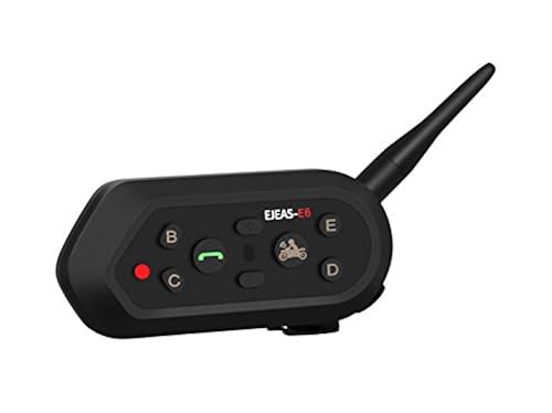 EJEAS E6 Bluetooth Intercom Full Duplex Motorbike Walkie-Talkie ...