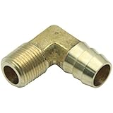FasParts Brass 90 Male Elbow 5/8" Hose ID Barb - 3/8" NPT Male: Amazon.com: Industrial & Scientific