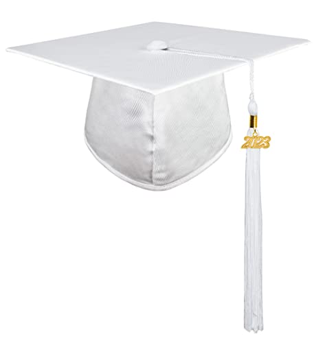 Graduation Cap White