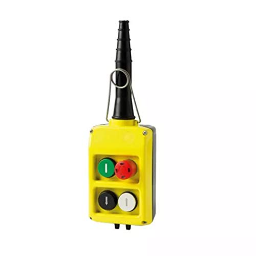 ASI PLB04-E 4 Button Crane Pendant Station, Double Row, 2 Bidirectional Push Buttons, 1Start ...