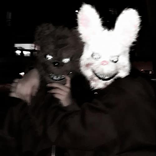 Creepy Rabbit Bloody Killer Bunny Costume For Halloween Scary Mask ...