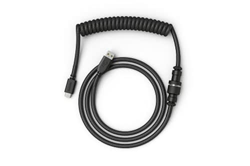 Glorious Coiled Keyboard Cable – Coiled USB C Cable Artisan Braided ...
