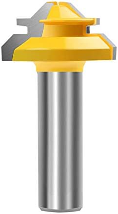 KOWOOD (Small) 1/2" Inch Shank 45 Degree Lock Miter Router Bit, 1/2 ...
