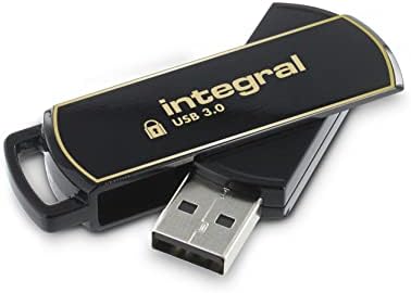 Integral 64GB Secure360 256-Bit Software Encrypted 3.0 USB Secure Flash Memory Drive - Working ...