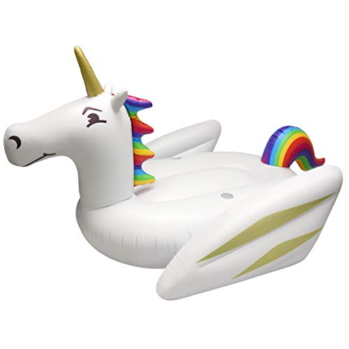GoFloats Giant Inflatable Unicorn Pool Float Raft of Awesomeness ...