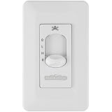 Fanimation TW30WH DC Reversing Fan and Light Wall Control, White Finish ...