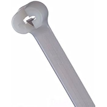 Amazon.com: TY23M Cable Tie 18lb 4" Natural Nylon with Stainless Steel ...