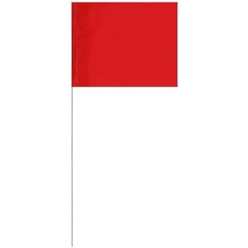 Amazon.com : Marking / Survey Flags, 4" x 5" w/21" wire, several colors ...