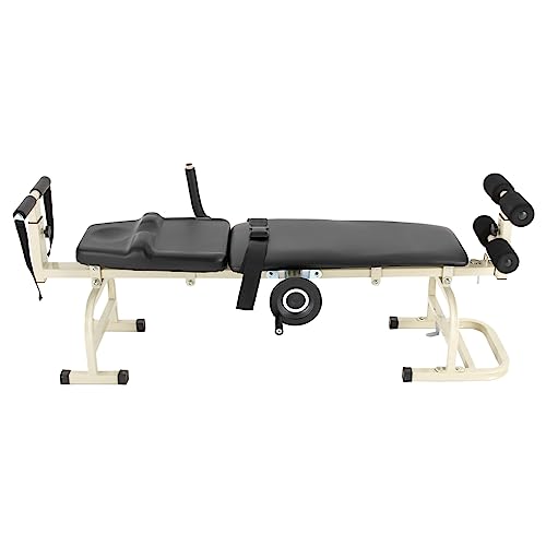 VPABES Traction Bed, Folding Massage Bed Table Cervical and Lumbar ...