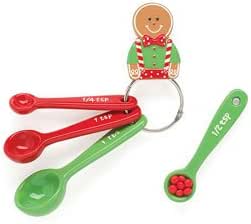 Amazon.com: Gingerbread Man Measuring Spoons Adorable Christmas Kitchen ...