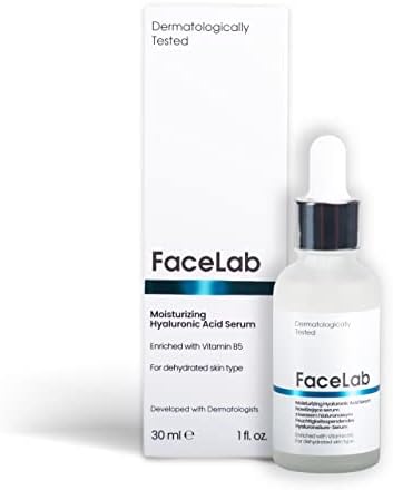 FaceLab Hyaluronic Acid Serum with Vitamin B5 - Unlock Radiance with ...