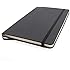 Silvine A5 Executive Soft Feel Notebook Black. 160 Pages (80 Sheets) Ruled 7mm feint. Ref 197BK ...