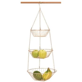 Amazon.com - KOUBOO 3-Tier Hanging Basket in Rattan-Nito, Brown ...