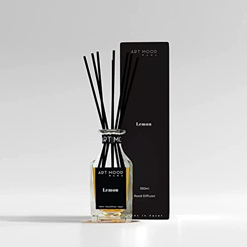 ART MOOD HOME Oil lemon reed diffuser - 100 ml Transparent 25x5.5 CM ...
