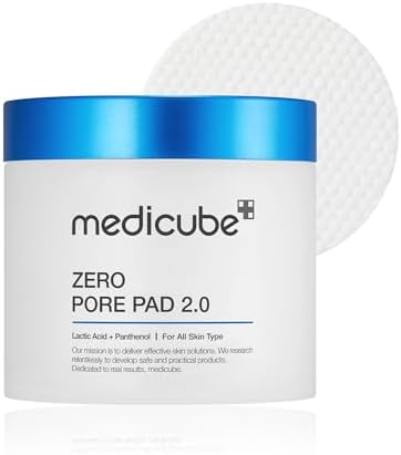 Medicube Zero Pore Pads 2.0 - Dual-Textured Facial Toner Pads for ...