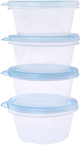 Lock & Lock EZ Lock Pastel Round Container, Set of 4 Piece - Blue ...