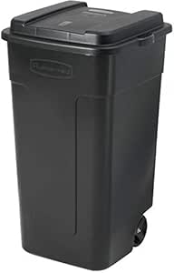 Amazon.com: Rubbermaid FG285100BLA Roughneck Trash Can, 50 gal, Plastic Green : Home & Kitchen