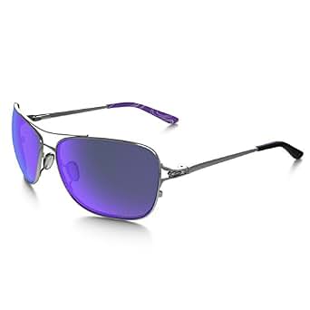 Amazon.com: Oakley Women's Conquest Polarized Aviator Sunglasses ...